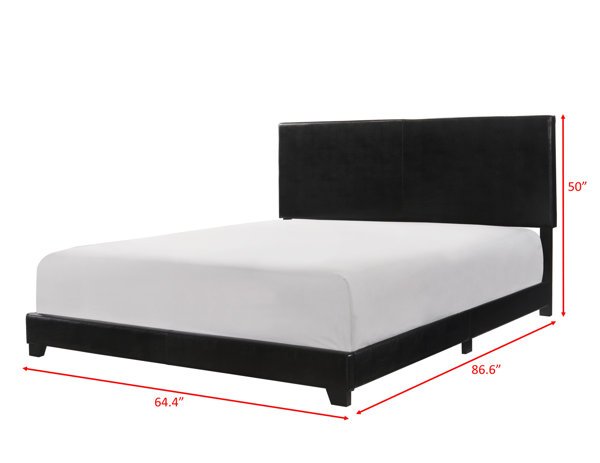 Lark Manor Aselin Vegan Leather Standard Bed Reviews Wayfair